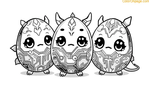 minecraft dragon egg coloring page
